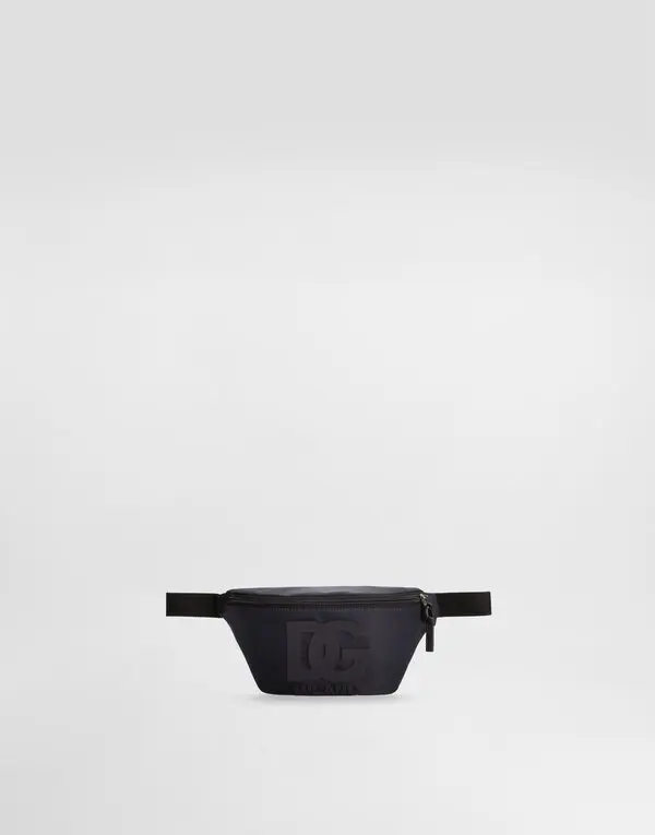 Dolce & Gabbana Nylon Waist Bag With Logo - Blue