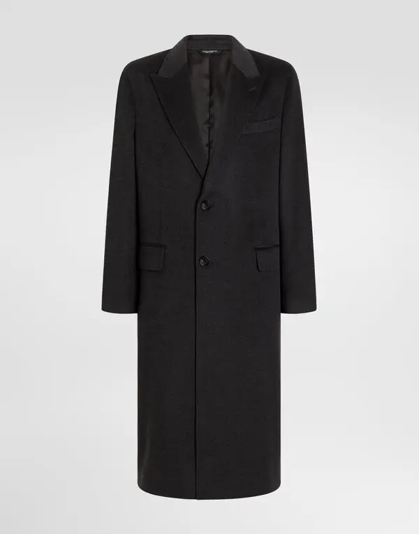 Dolce & Gabbana Single-breasted Wool Coat - Grey