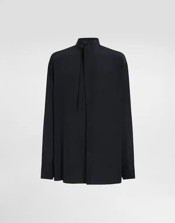 Dolce & Gabbana Crêpe De Chine Shirt - Blue