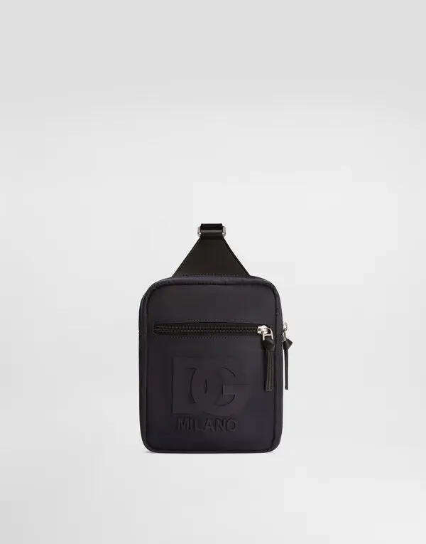 Dolce & Gabbana Nylon Waist Bag With Logo - Blue