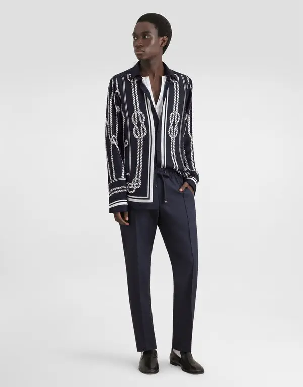 Dolce & Gabbana Virgin Wool Jogging Trousers