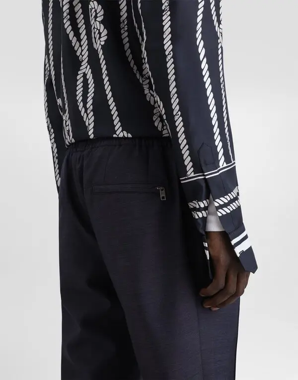 Dolce & Gabbana Virgin Wool Jogging Trousers