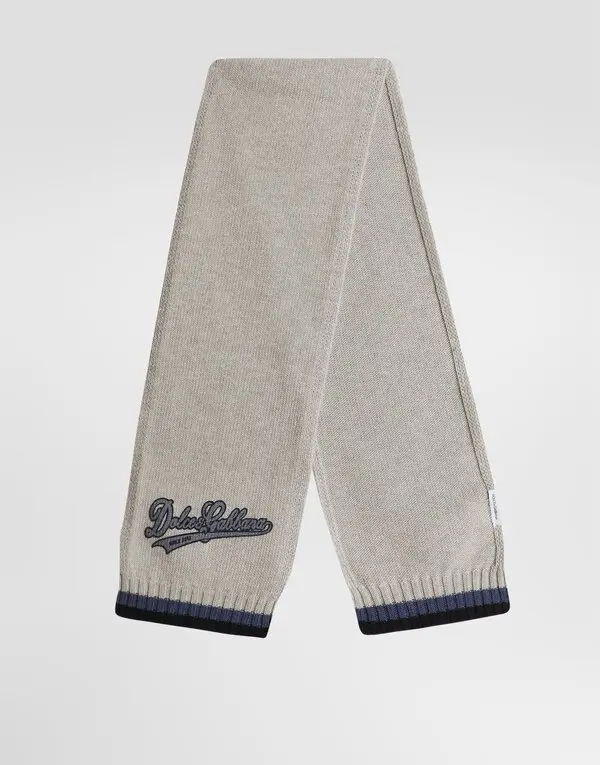 Dolce & Gabbana Knit Scarf With Logo