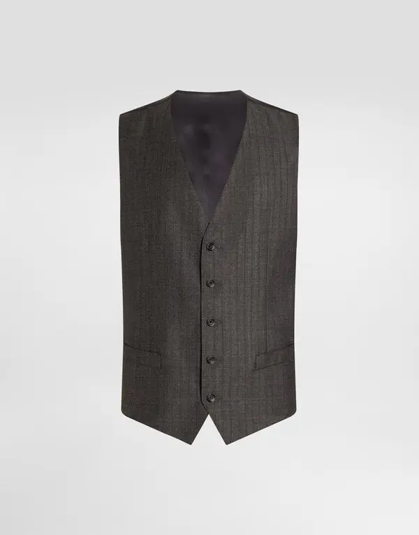 Dolce & Gabbana Pinstripe Wool Vest