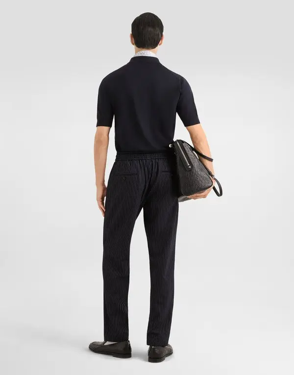 Dolce & Gabbana Pinstripe Wool Jogging Trousers