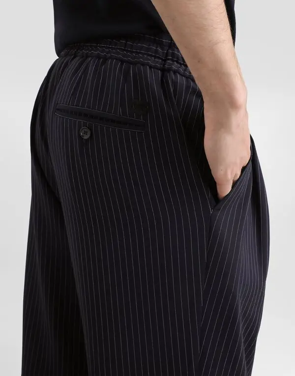 Dolce & Gabbana Pinstripe Wool Jogging Trousers