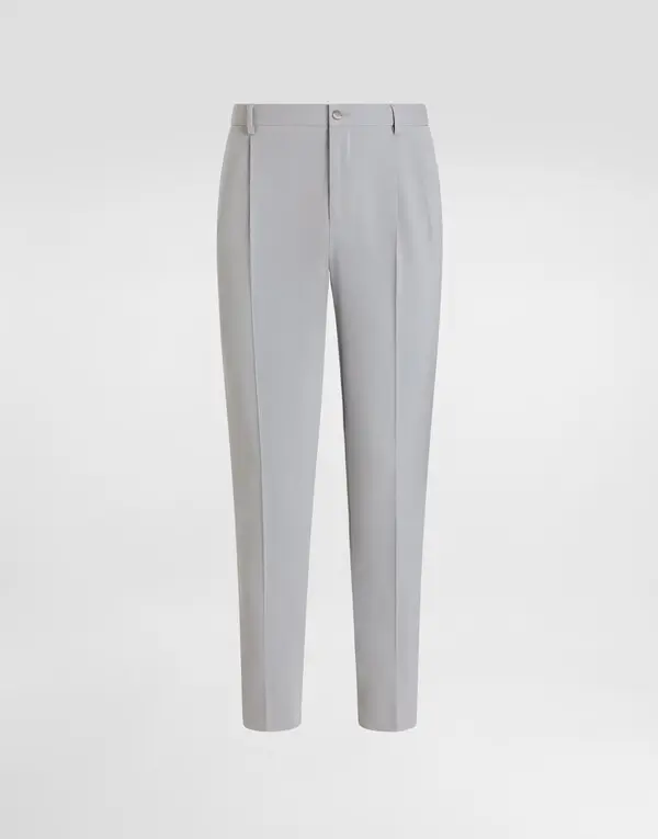 Dolce & Gabbana Micro-rib Trousers - Grey