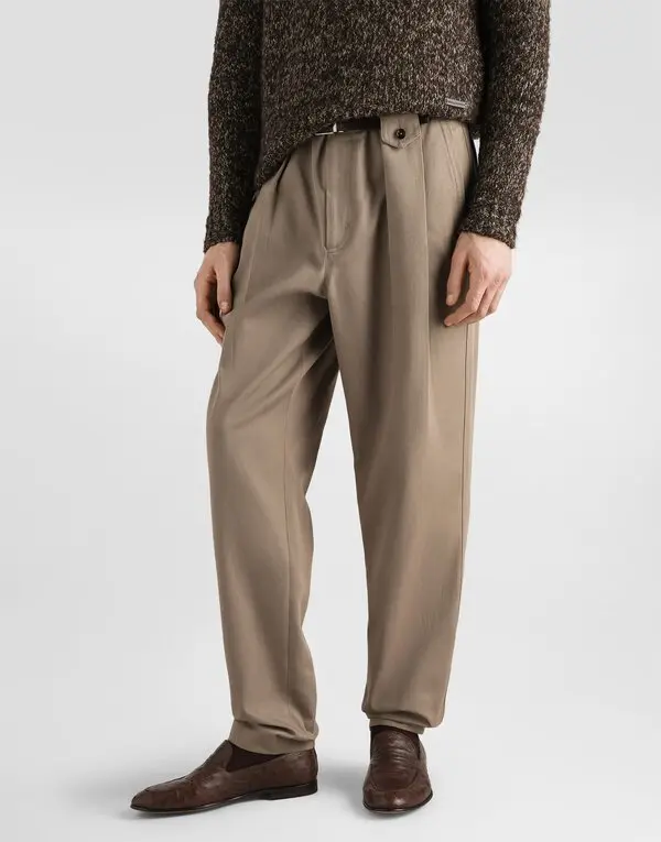 Dolce & Gabbana Cotton Twill Trousers