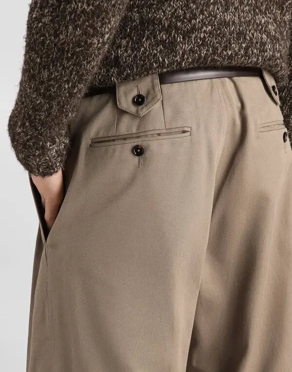 Dolce & Gabbana Cotton Twill Trousers