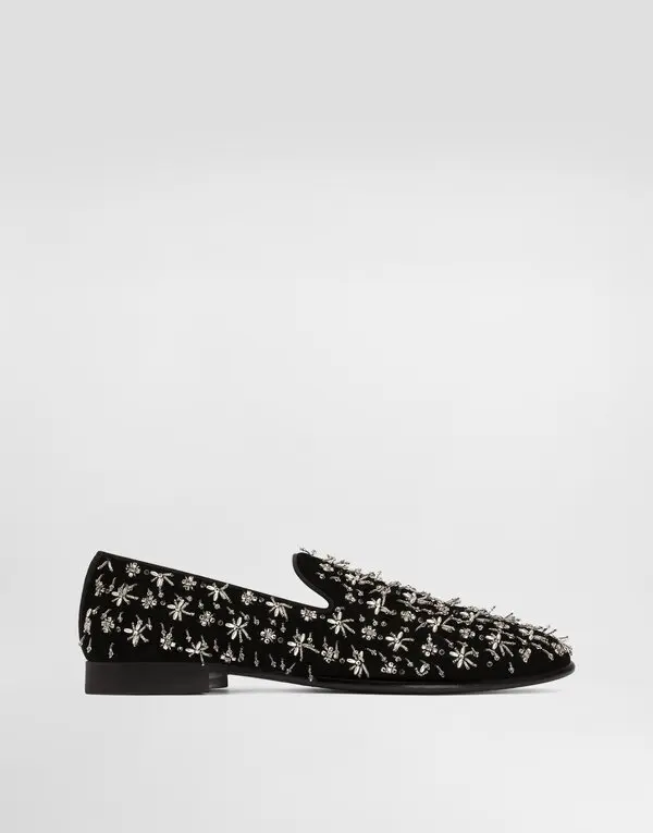Dolce & Gabbana Velvet Slippers - Multicolor