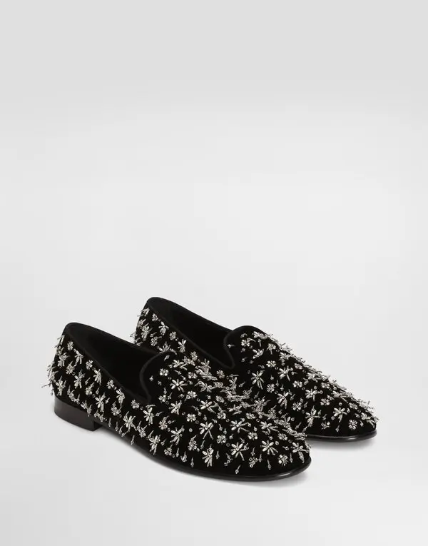 Dolce & Gabbana Velvet Slippers