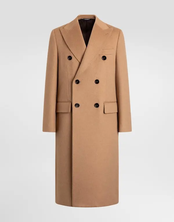 Dolce & Gabbana Double-breasted Camel Coat - Brown