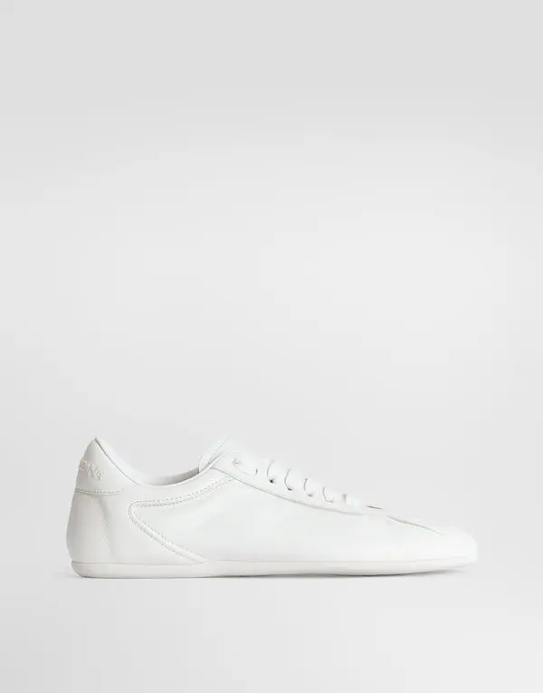 Dolce & Gabbana Ballet Sneakers In Calfskin - White