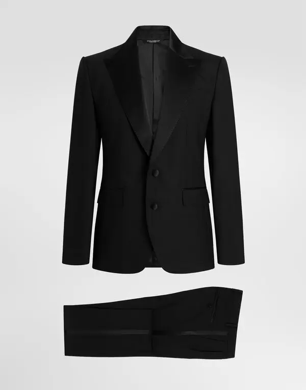 Dolce & Gabbana Single-breasted Wool Tuxedo Sicilia Light Suit
