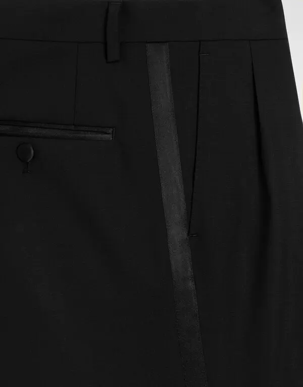 Dolce & Gabbana Single-breasted Wool Tuxedo Sicilia Light Suit