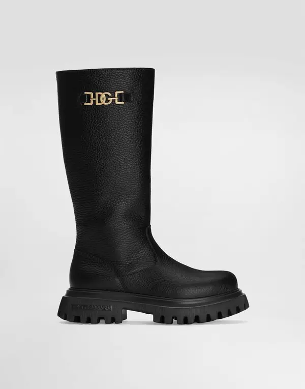 Dolce & Gabbana Calfskin Boots - Black