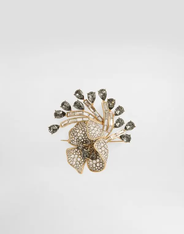 Dolce & Gabbana Flower Brooch - Gold