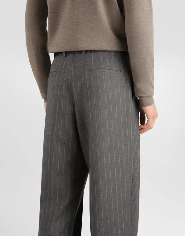 Dolce & Gabbana Pinstripe Virgin Wool Trousers