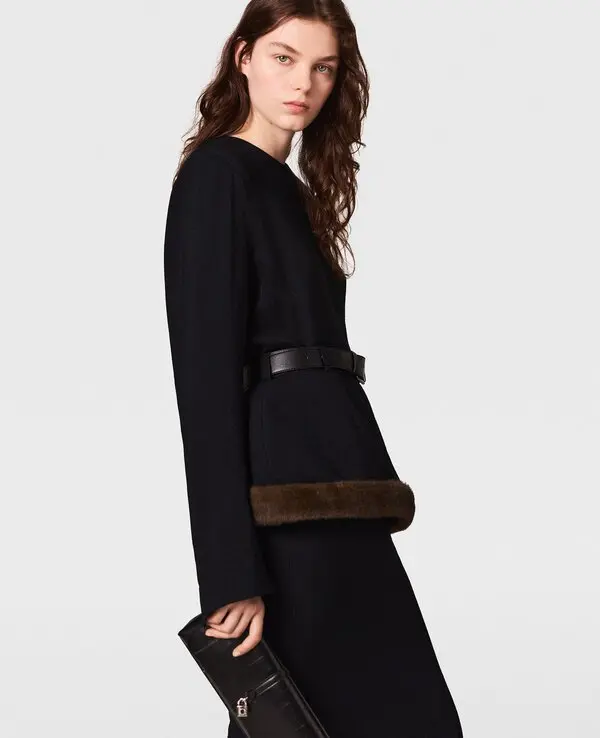 Stella McCartney Layered Sable Midi Dress