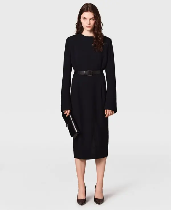 Stella McCartney Layered Sable Midi Dress