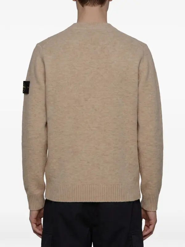 Stone Island Wool Crewneck Sweater - Brown