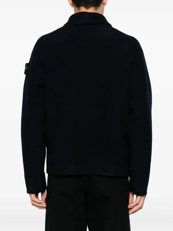 Stone Island Wool Cardigan - Black