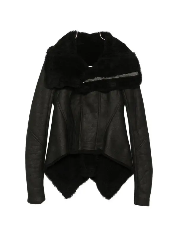 Rick Owens Leather And Shearling Jacket