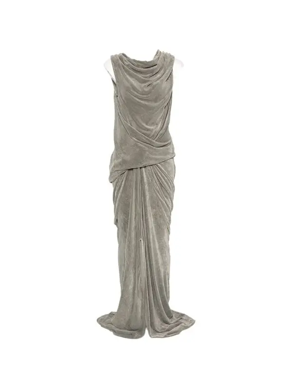 Rick Owens Draped Maxi Dress - Grey