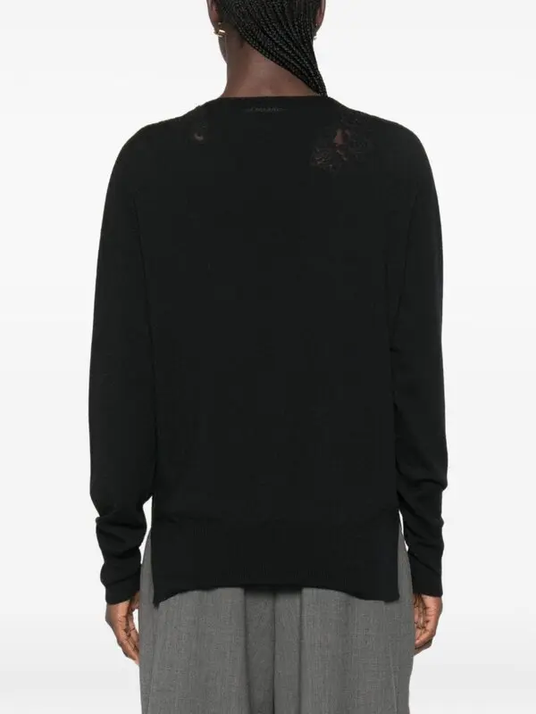 Ermanno Scervino Wool V-necked Sweater