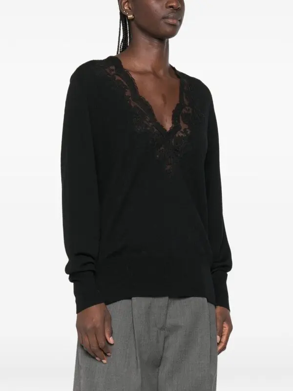 Ermanno Scervino Wool V-necked Sweater