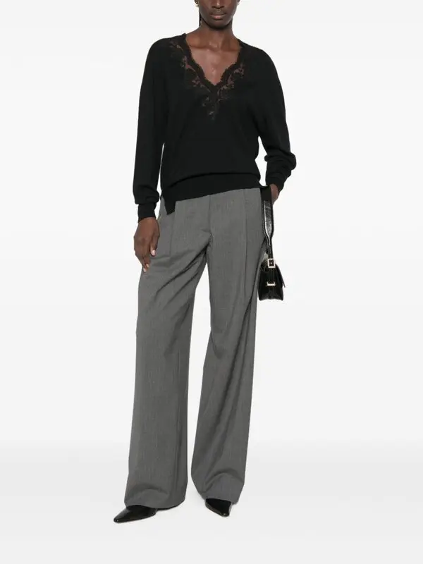 Ermanno Scervino Wool V-necked Sweater