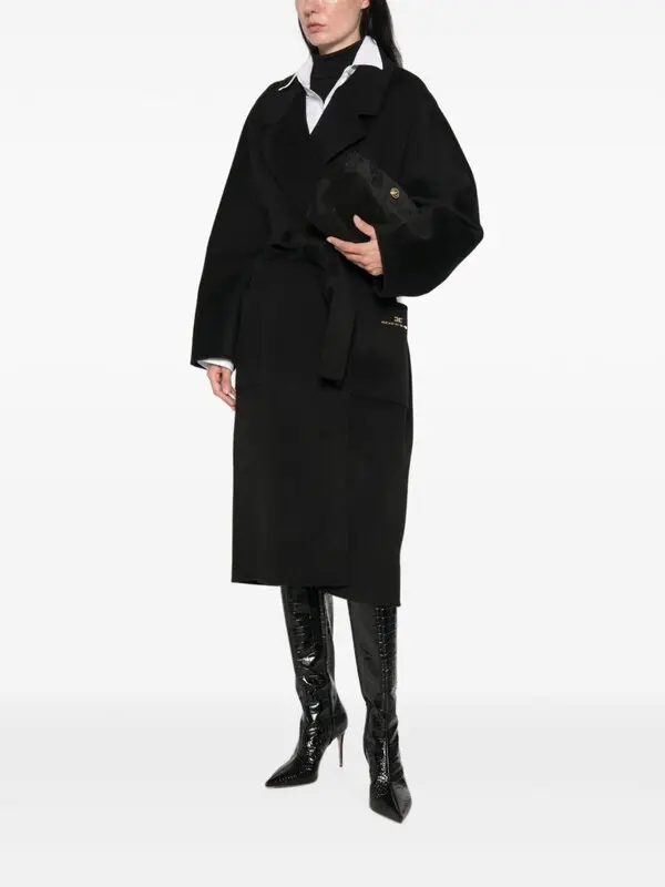 Elisabetta Franchi Wool Long Coat