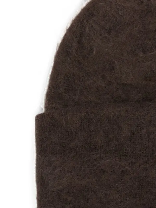 Soft Goat Wool Beanie - Brown
