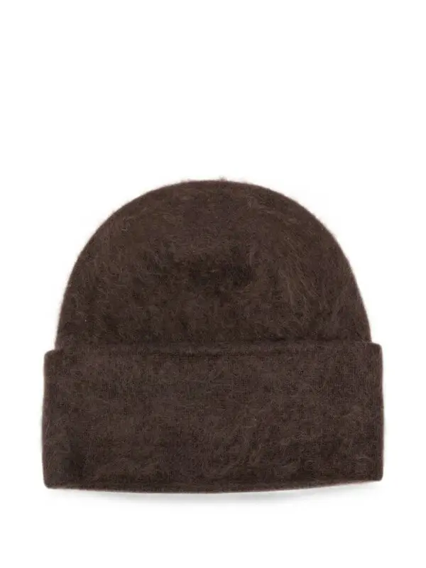 Soft Goat Wool Beanie - Brown