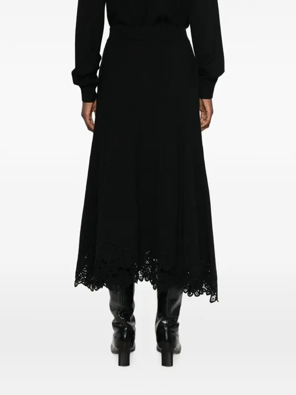 Zimmermann Valian Wool Midi Skirt