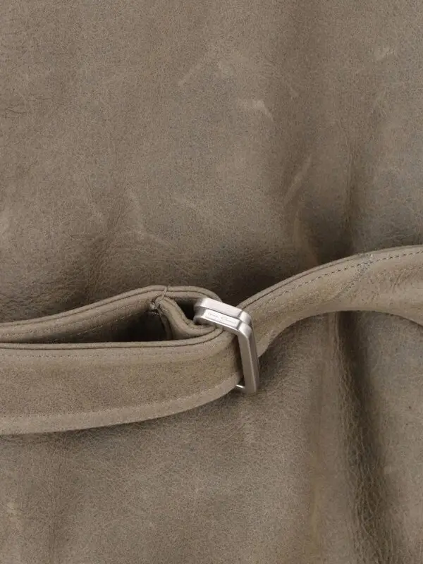 Rick Owens Shearling Lined Leather Jacket