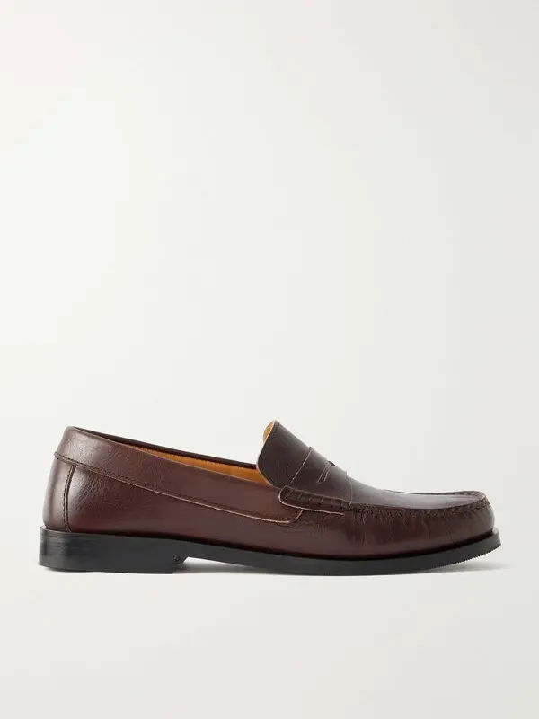 MFPEN Chauffeurs Leather Loafers - Brown