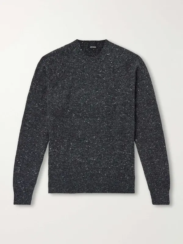 Zegna Wool-blend Sweater - Gray