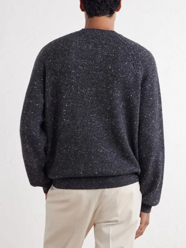 Zegna Wool-cashmere Blend Crew Neck Sweater