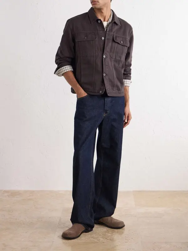 3sixteen Trucker Garment Dyed Cotton-twill Jacket