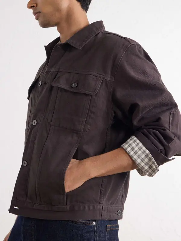 3sixteen Trucker Garment Dyed Cotton-twill Jacket