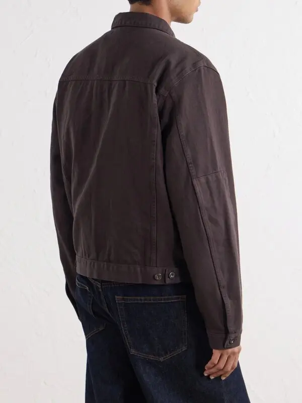 3sixteen Garment-dyed Cotton-twill Trucker Jacket