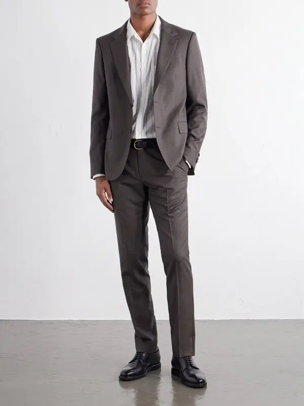 Mr P. Luxe Slim-fit Wool And Silk-blend Suit Jacket