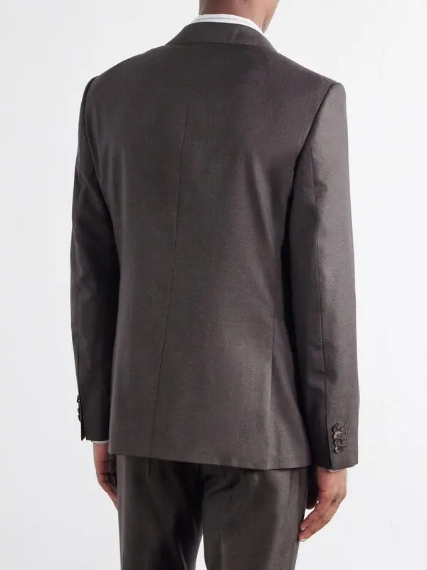 Mr P. Luxe Slim-fit Wool And Silk-blend Suit Jacket