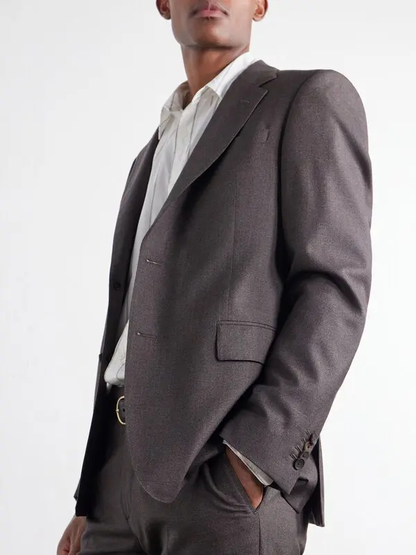 Mr P. Luxe Slim-fit Wool And Silk-blend Suit Jacket