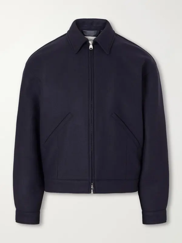VALSTAR Brushed Virgin Wool-twill Bomber Jacket