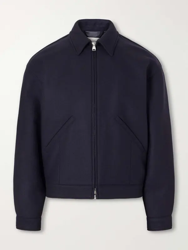 VALSTAR Brushed Virgin Wool-twill Bomber Jacket