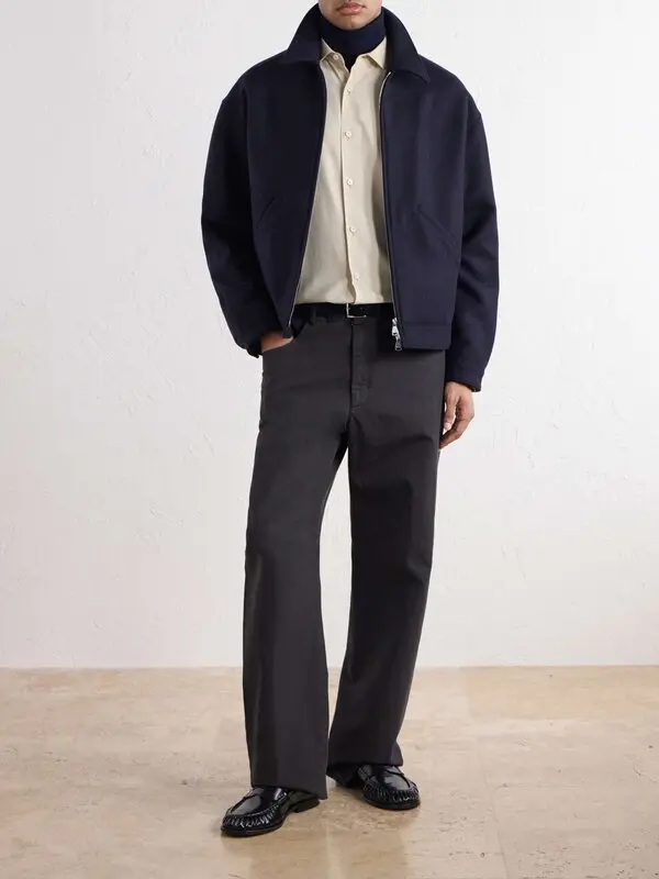 VALSTAR Brushed Virgin Wool-twill Bomber Jacket