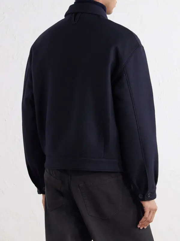 VALSTAR Brushed Virgin Wool-twill Bomber Jacket