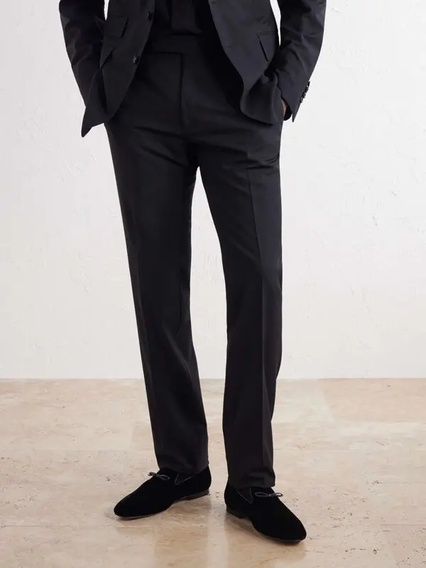 TOM FORD Scott Bow-detailed Velvet Loafers